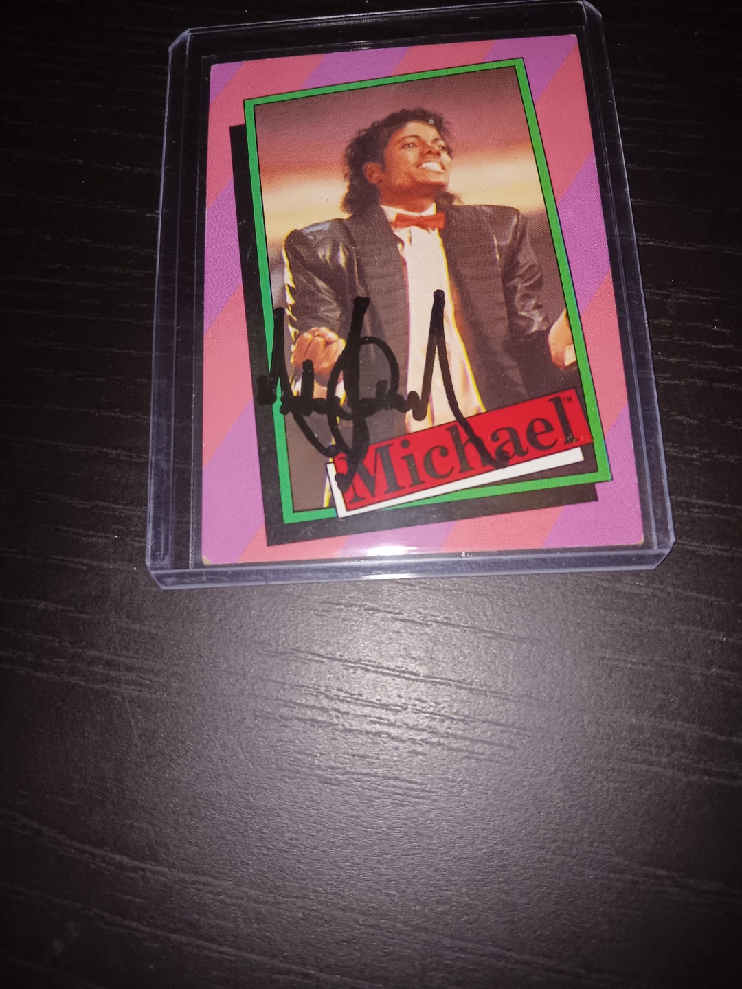 Michael Jackson Autographed Card With Coa - Etsy