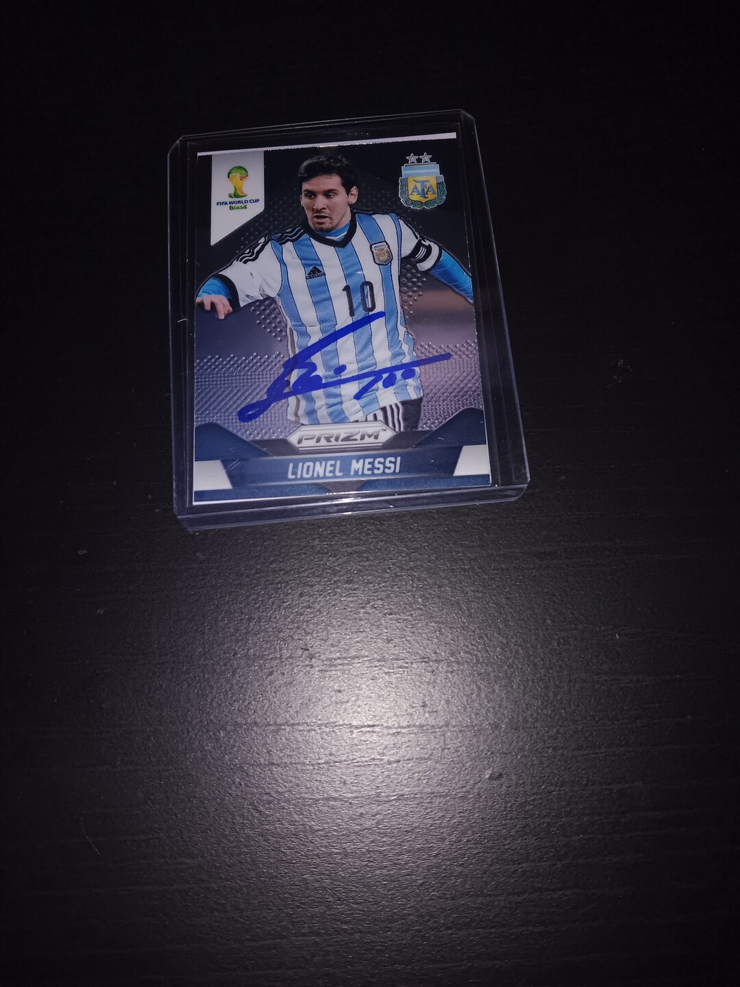 Lionel Messi Autographed Card With Coa - Etsy