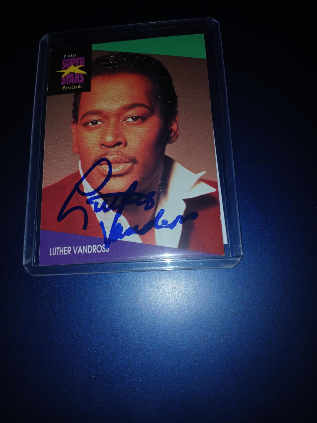 Luther Vandross Autographed Card With Coa - Etsy