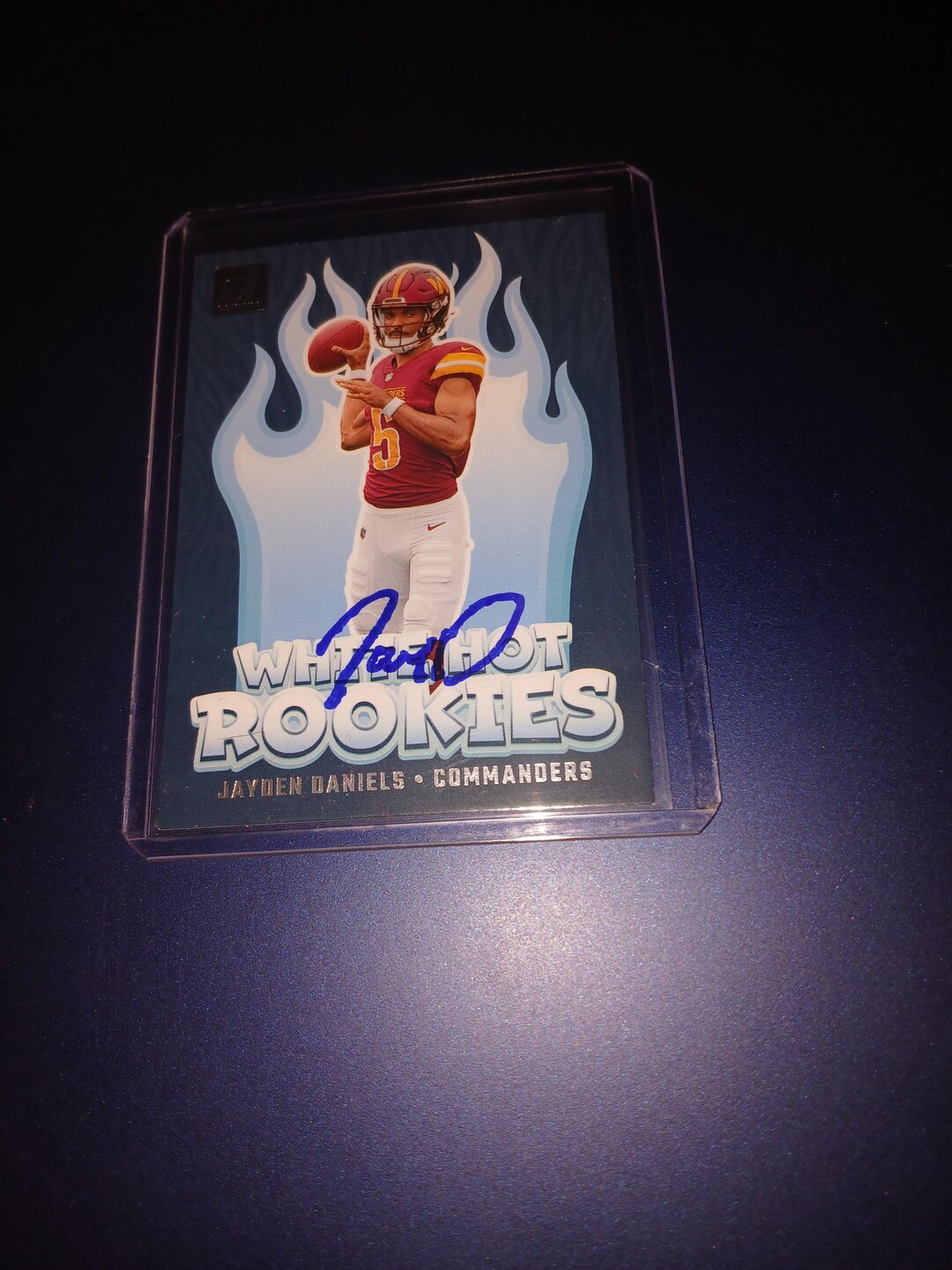 Jayden Daniels Autographed Rookie Card With Coa - Etsy