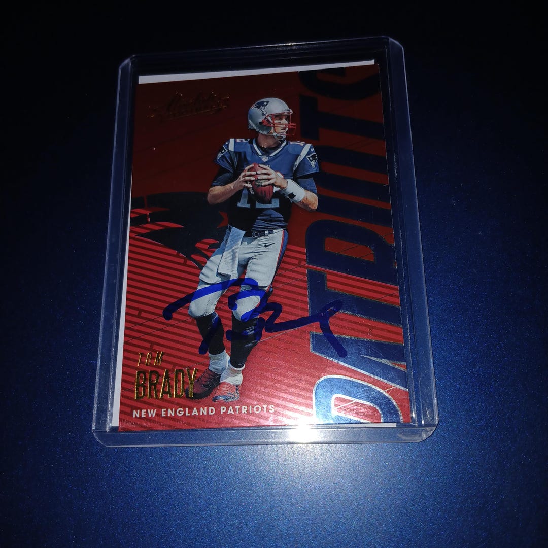 Tom Brady Autographed Card With Coa - Etsy