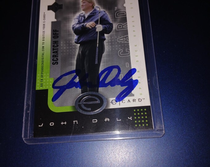 John Daly Autographed Card With Coa - Etsy