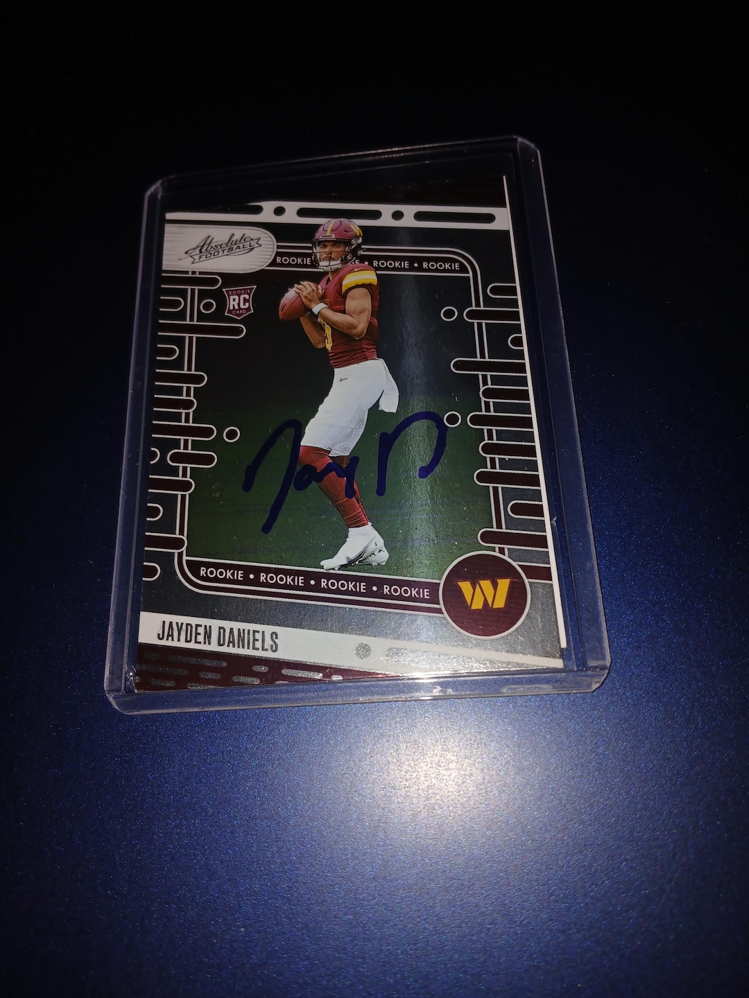 Jayden Daniels Autographed Rookie Card With Coa - Etsy