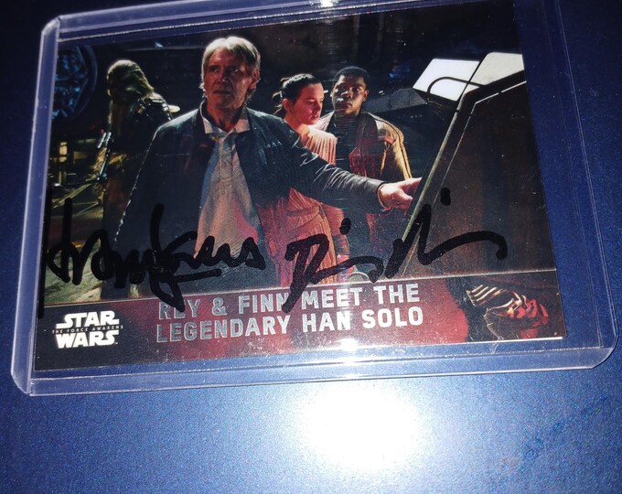 Star Wars, Daisy Ridley, Harrison Ford Autographed Card With Coa - Etsy