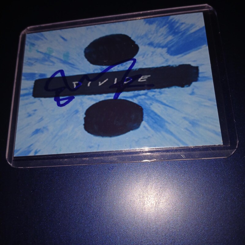 Ed Sheeran Autograph - Etsy