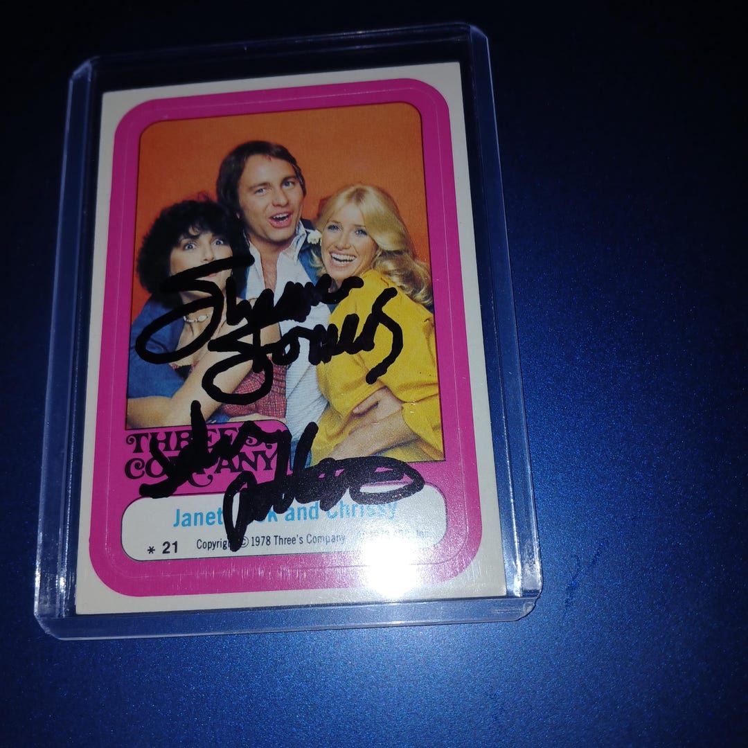 Susan Summers, John Ritter Autographed Card With Coa - Etsy