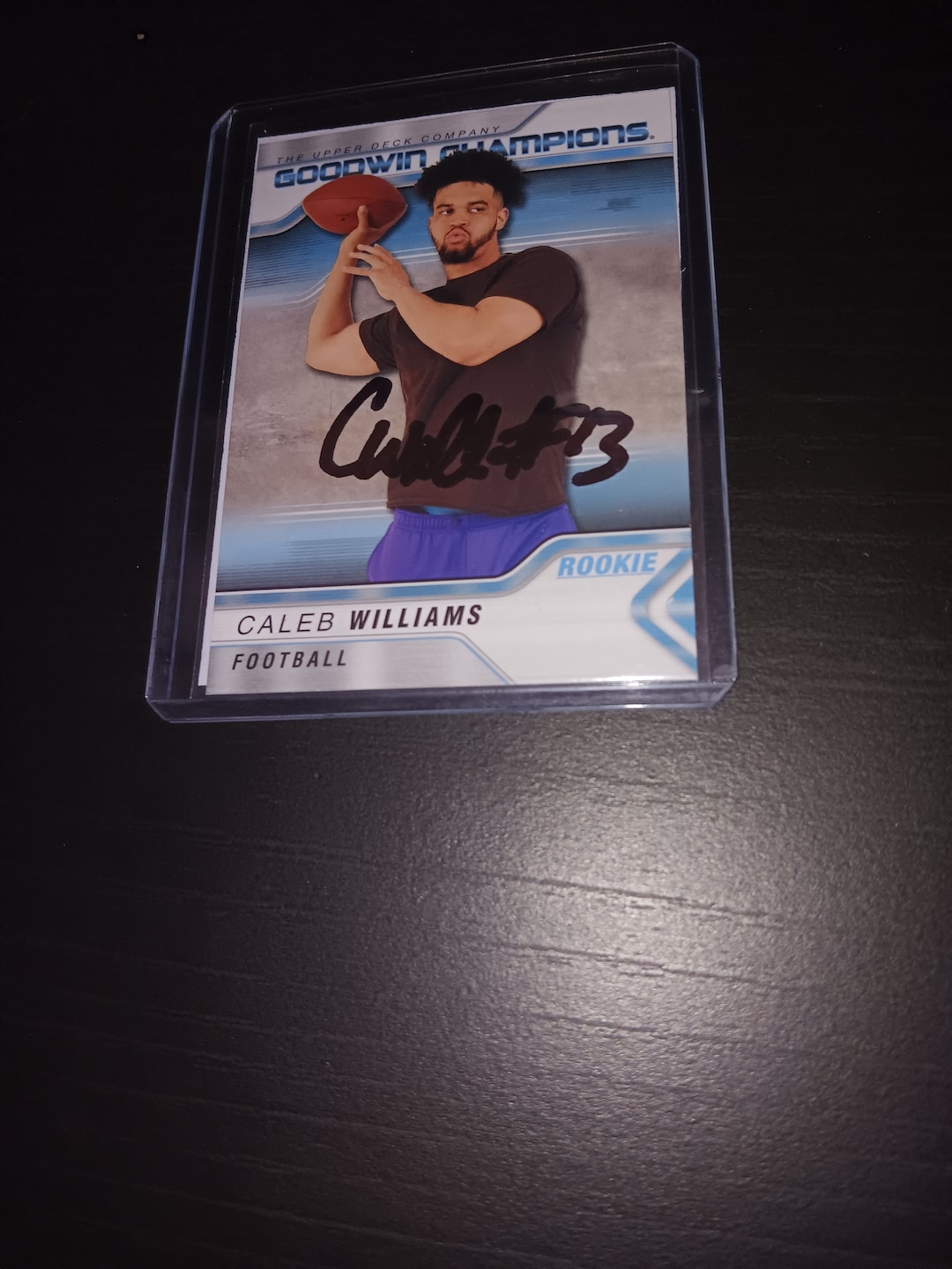Caleb Williams Autographed Rookie Card With Coa - Etsy