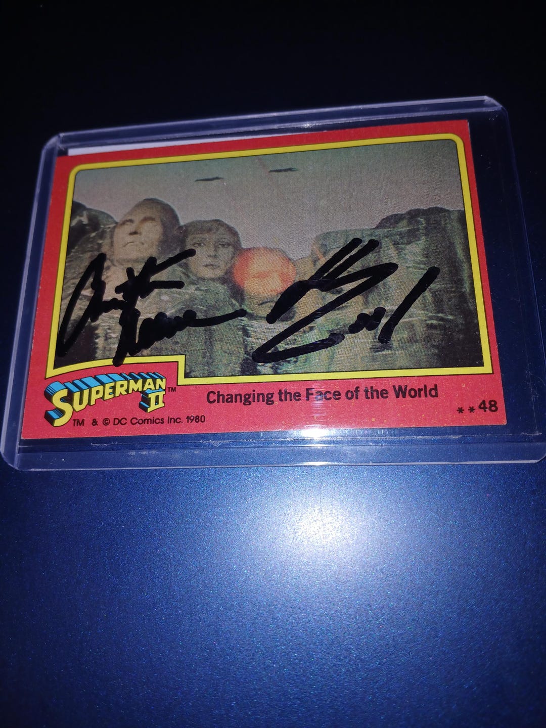 Christopher Reeve, Henry Cavill Autographed Superman Card With Coa - Etsy