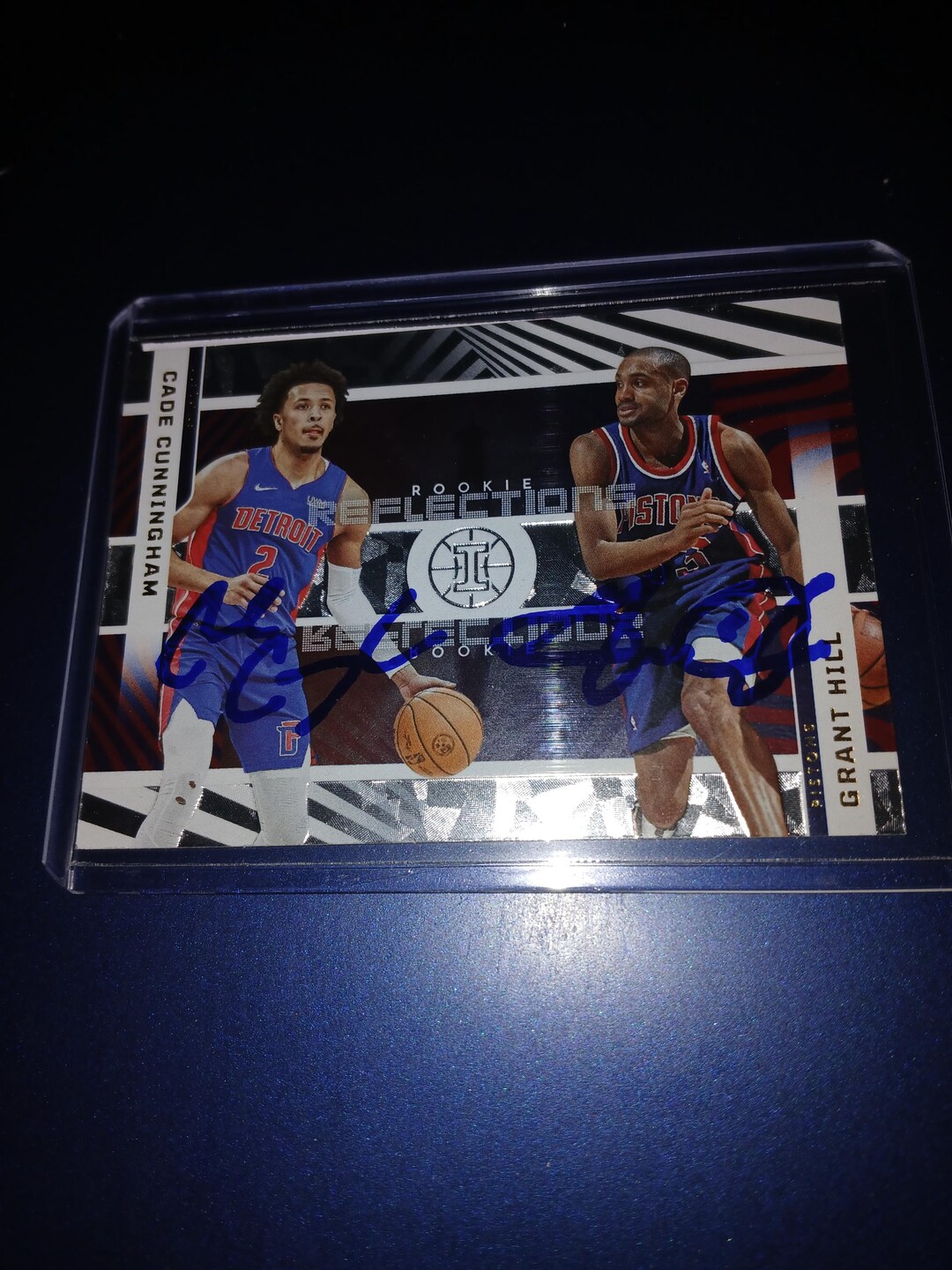 Cade Cunningham, Grant Hill Autographed Card With Coa - Etsy