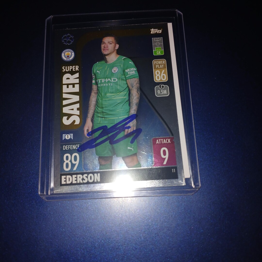 Ederson Autographed Card With Cert - Etsy