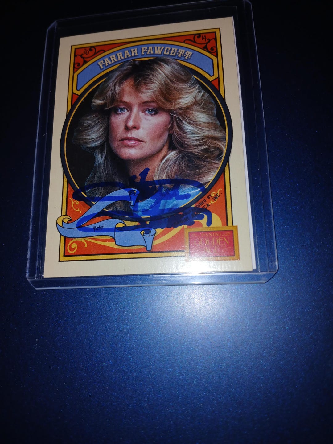 Farrah Fawcett Autographed Card With Coa - Etsy