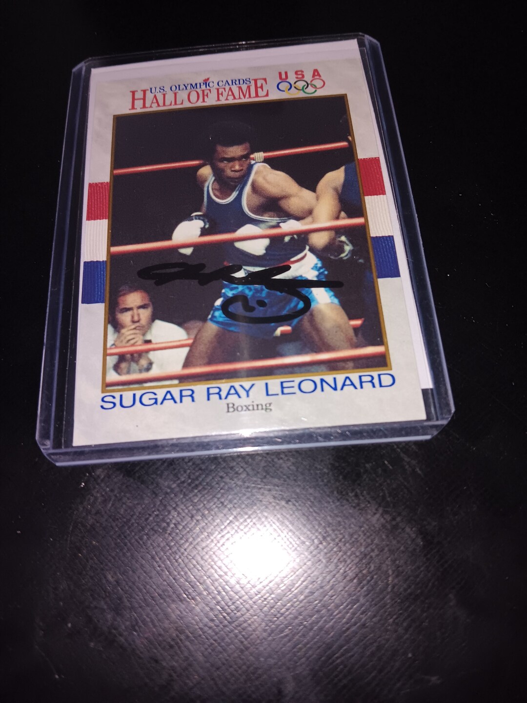 Sugar Ray Leonard Autographed Olympic Card With Coa - Etsy