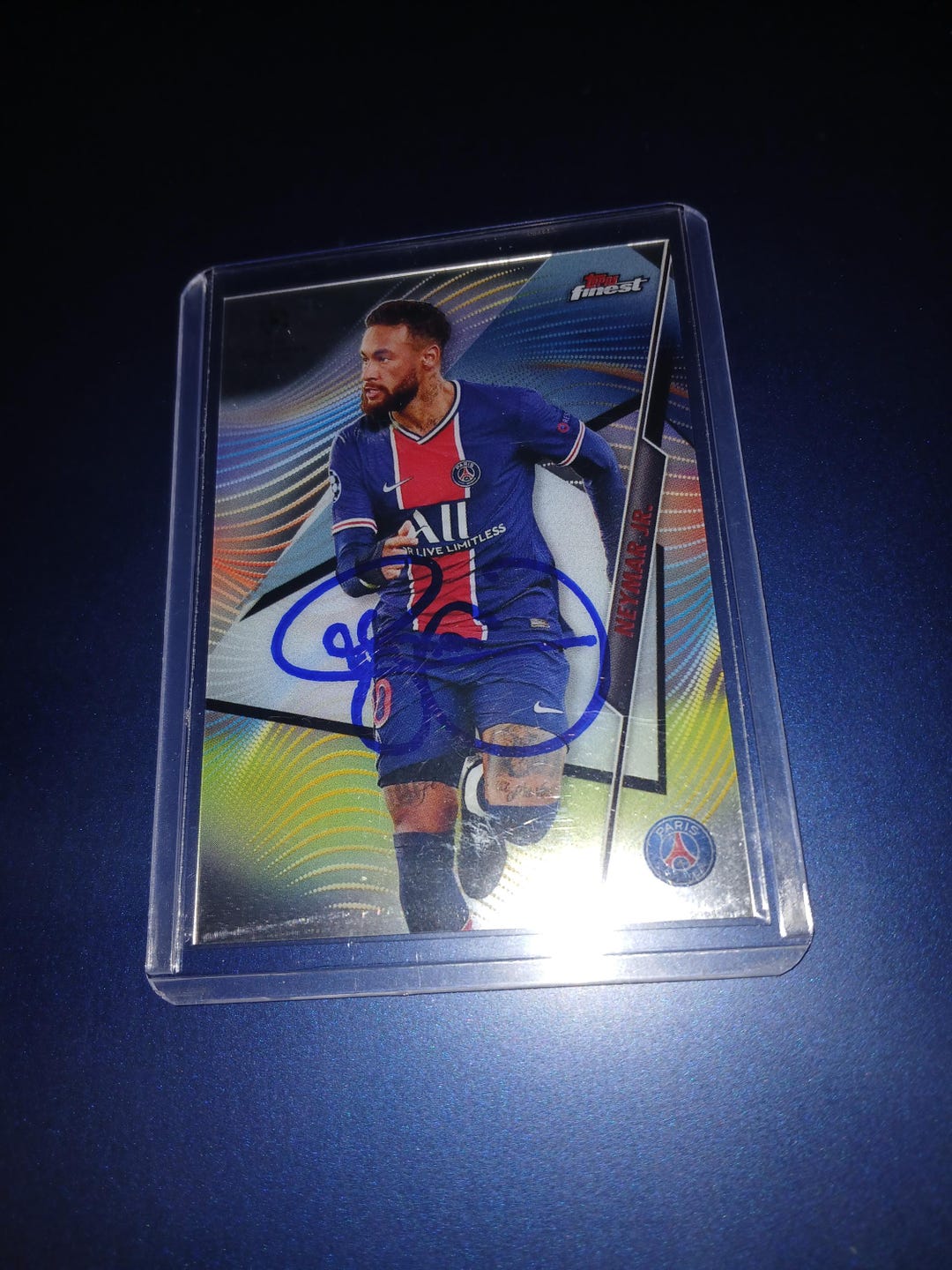 Neymar Jr Autographed Card With Coa - Etsy