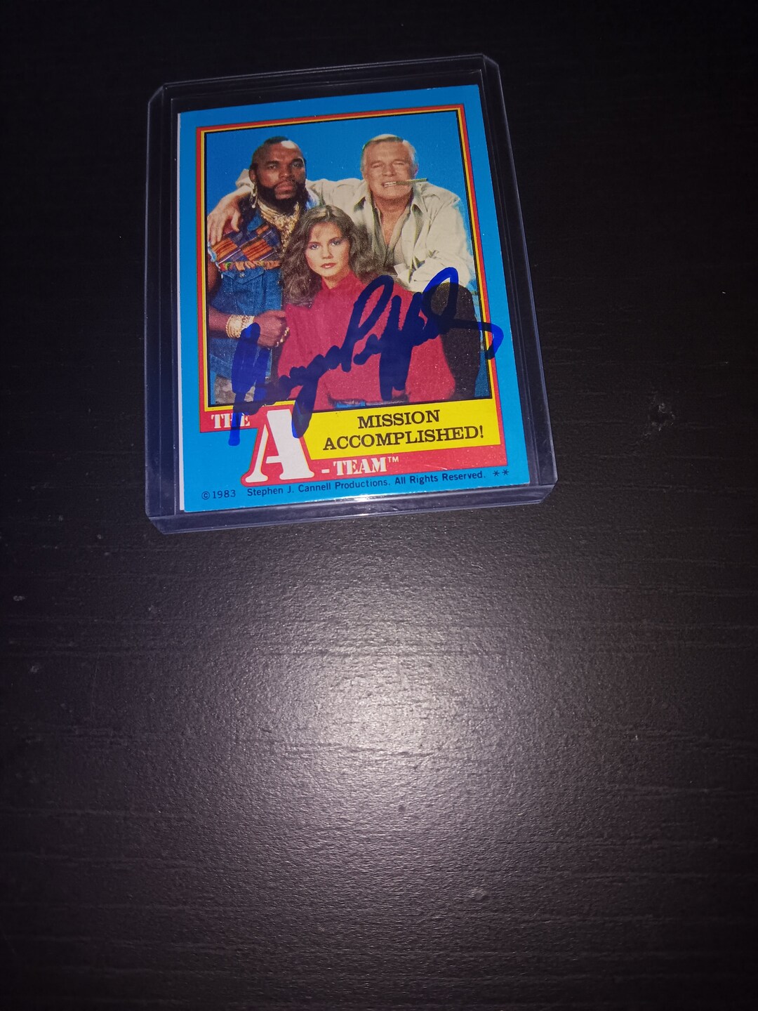George Peppard Autographed A-team Card With Coa - Etsy