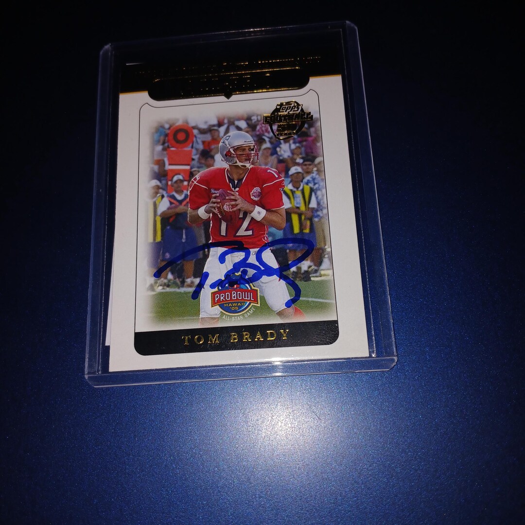 Tom Brady Autographed Card With COA - Etsy