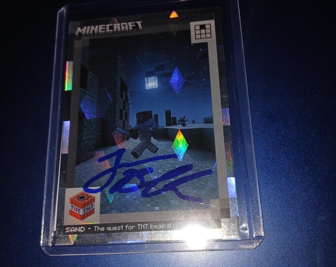 Jack Black Autographed Minecraft Card With Coa - Etsy