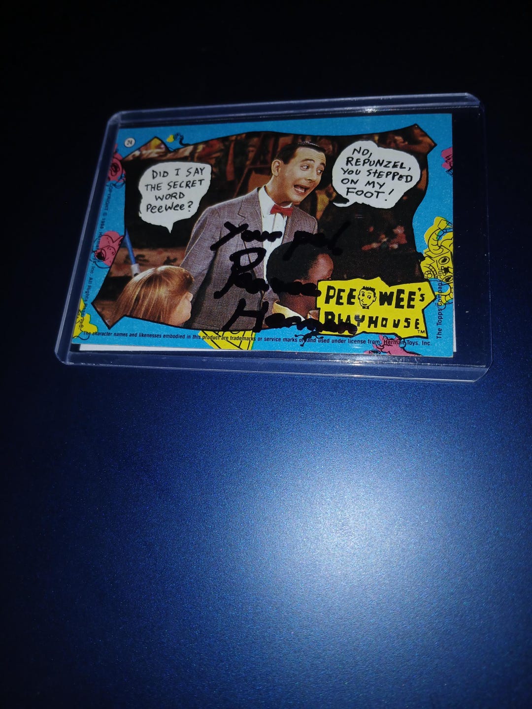 Pee Wee Herman Autographed Pee Wees Playhouse Card With Coa - Etsy