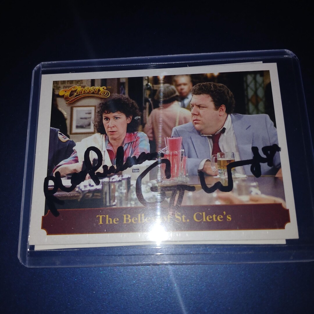 George Wendt, Rhea Perlman Autographed Cheers Card With Coa - Etsy
