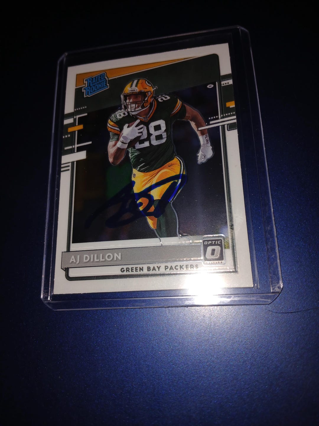 A.J. Dillon Autographed Rookie Card With Coa - Etsy