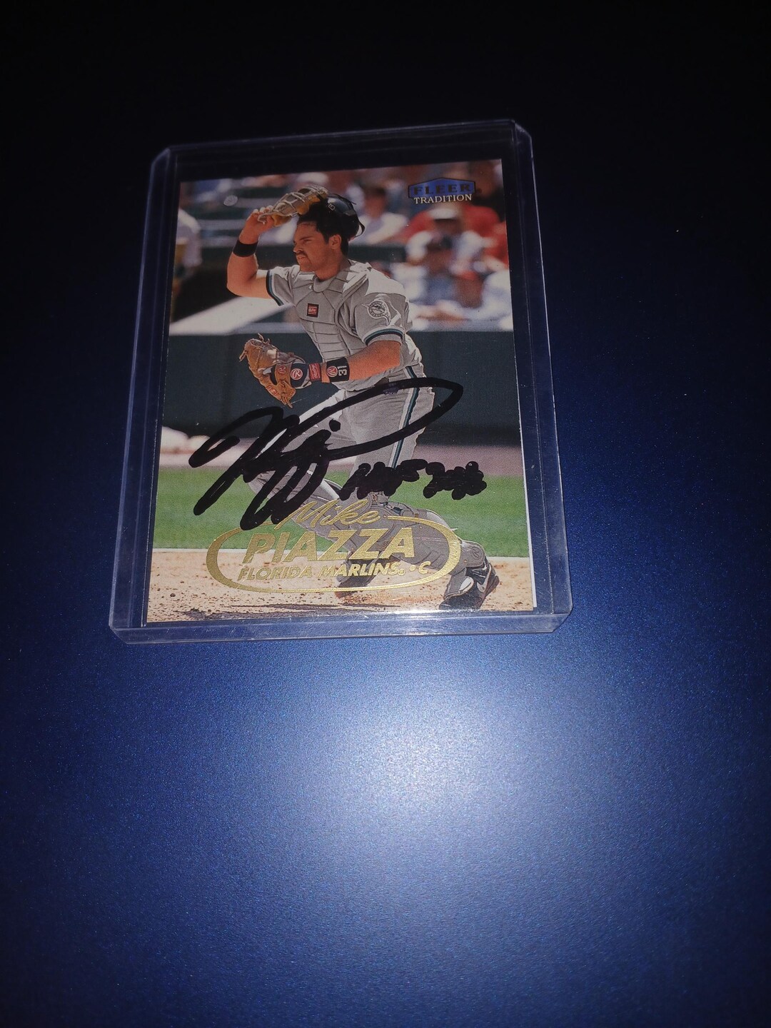 Mike Piazza Autographed Card With Coa - Etsy