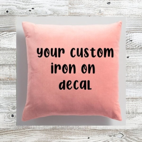 Iron on Vinyl Decal - Etsy