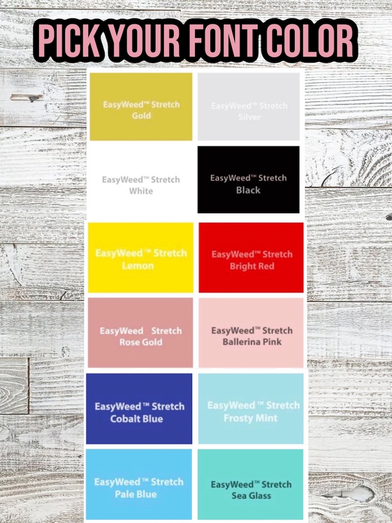 Custom Iron on Vinyl Decal - Etsy