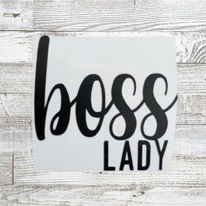 Boss Lady Decal - FREE SHIPPING - Etsy