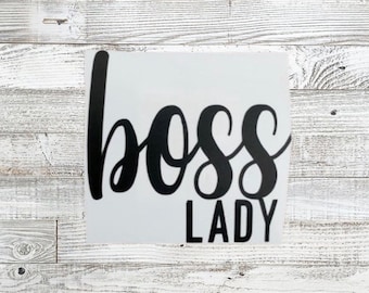 Lady Boss Car Decal - Etsy