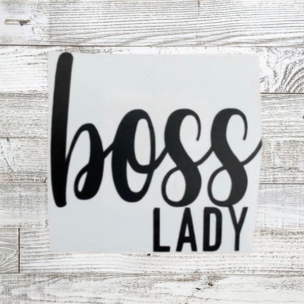 Boss Lady Decal - Etsy