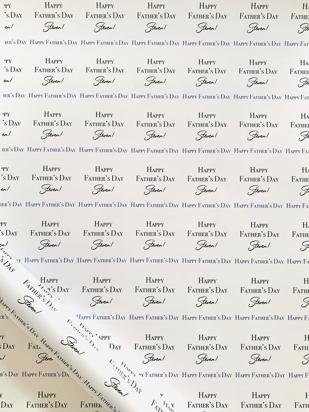 Personalised Father's Day Wrapping Paper - Etsy