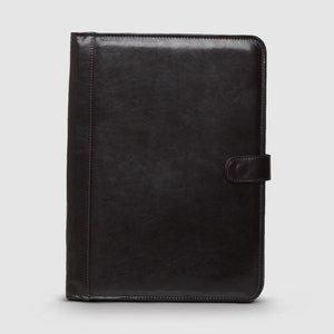 Imperial Black - Slim Leather Compendium - Etsy