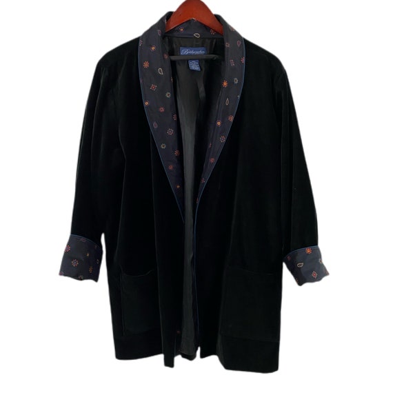 BUSHWACKER CLASSICS Black Velvet Jacket Blazer - Gem