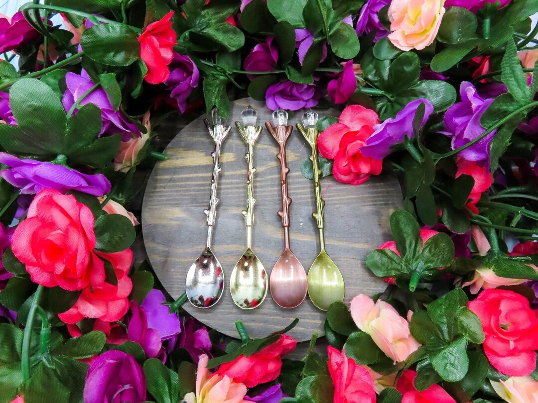 Witchy Spoon for Tea Leaves Crystal Tea Spoon for Altar Decor ...