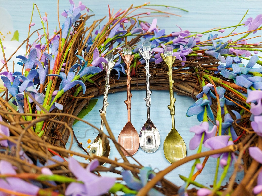 Witchy Spoon for Tea Leaves Crystal Tea Spoon for Altar Decor ...