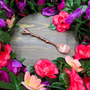 Witchy Spoon for Tea Leaves | Crystal Tea Spoon for Altar Decor ...