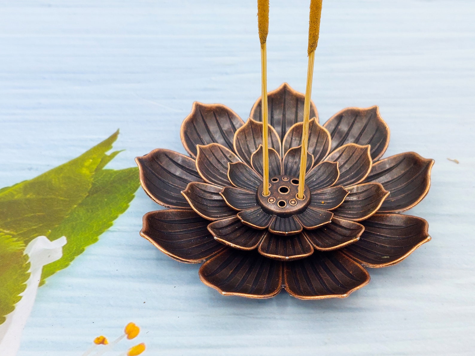 Brass Lotus Incense Burner Beautiful Incense Stick Holder | Etsy