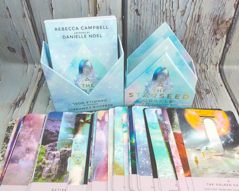 The Starseed Oracle 53-card Deck & Guidebook by Rebecca | Etsy The Starseed Oracle 53-card Deck & Guidebook by Rebecca | Etsy