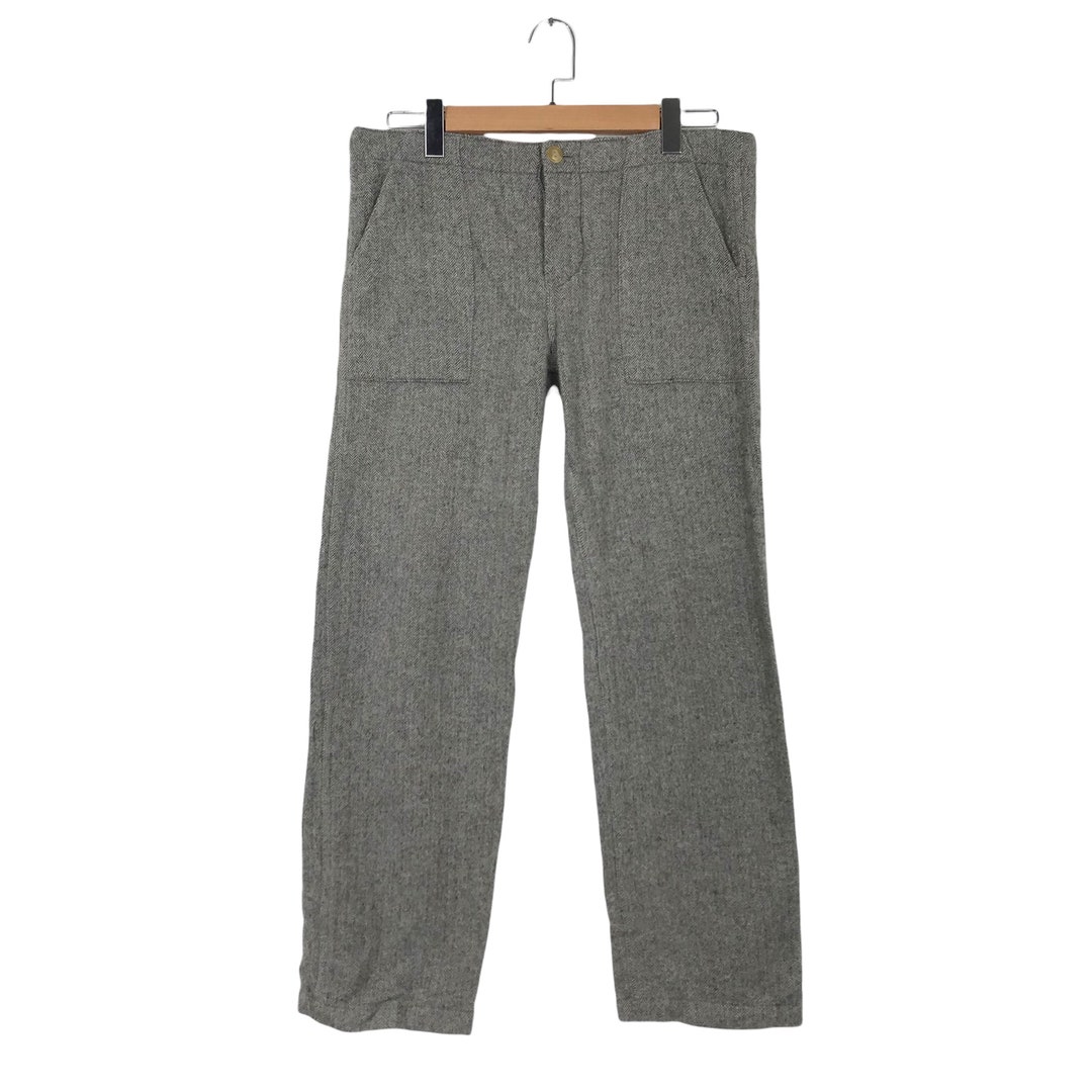 Vintage BEAMS Boy Bush Pants Wool Harringbone Japanese Brand Casual ...