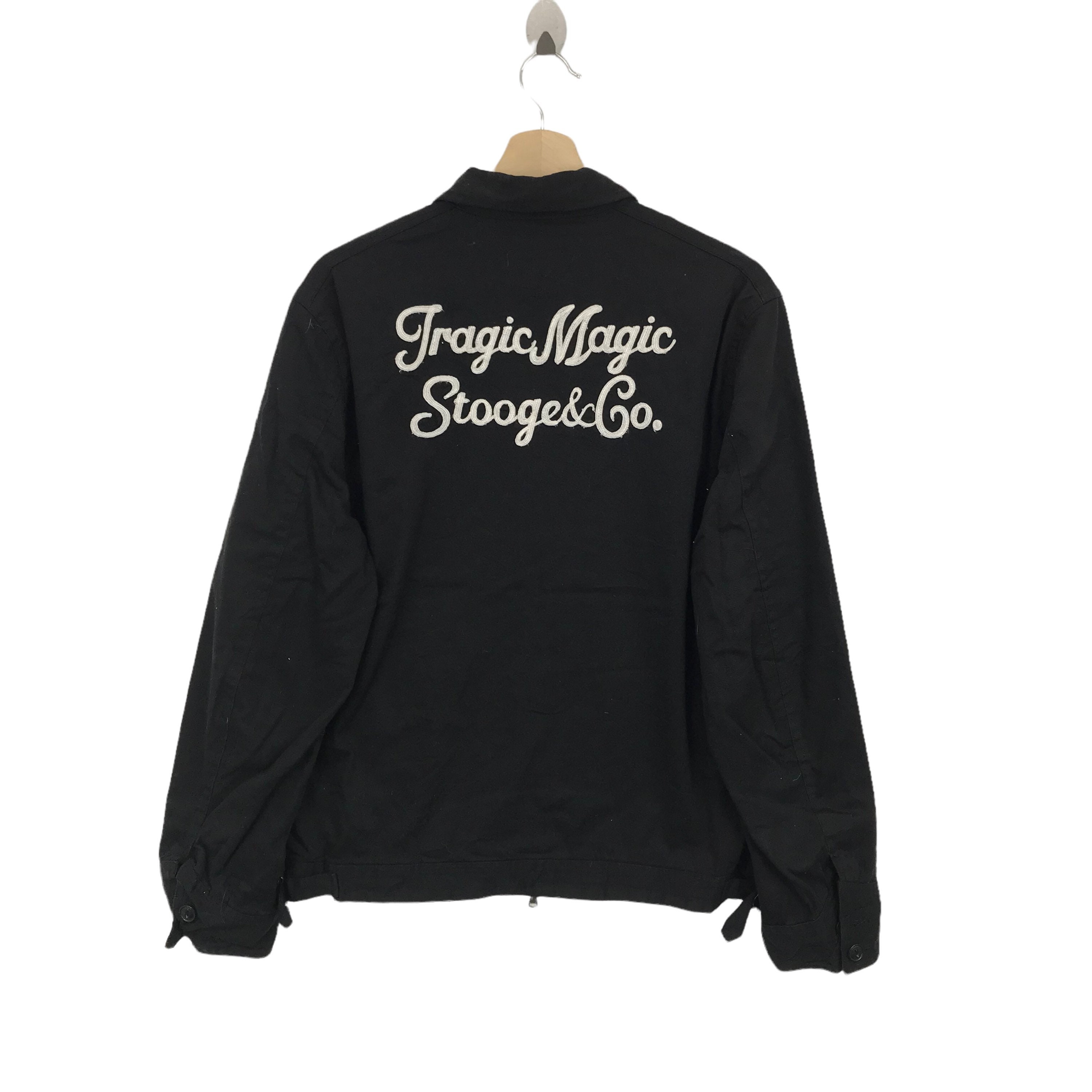 Vintage STOOGE & CO Jacket Motorcycle Workwear Big Logo Embroidery ...