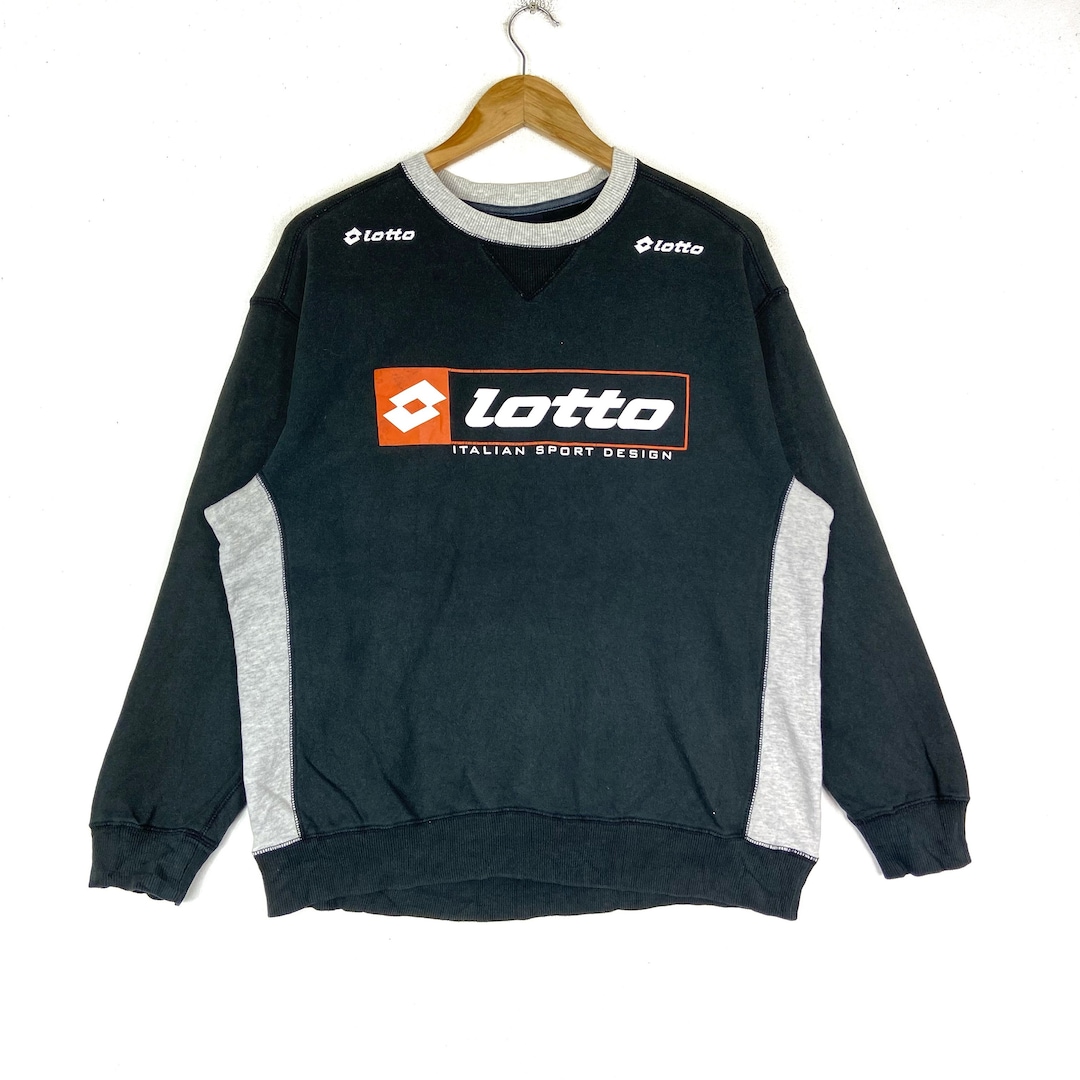 Vintage Lotto Italian Sports Design Sweatshirt Small Logo Embroidery ...