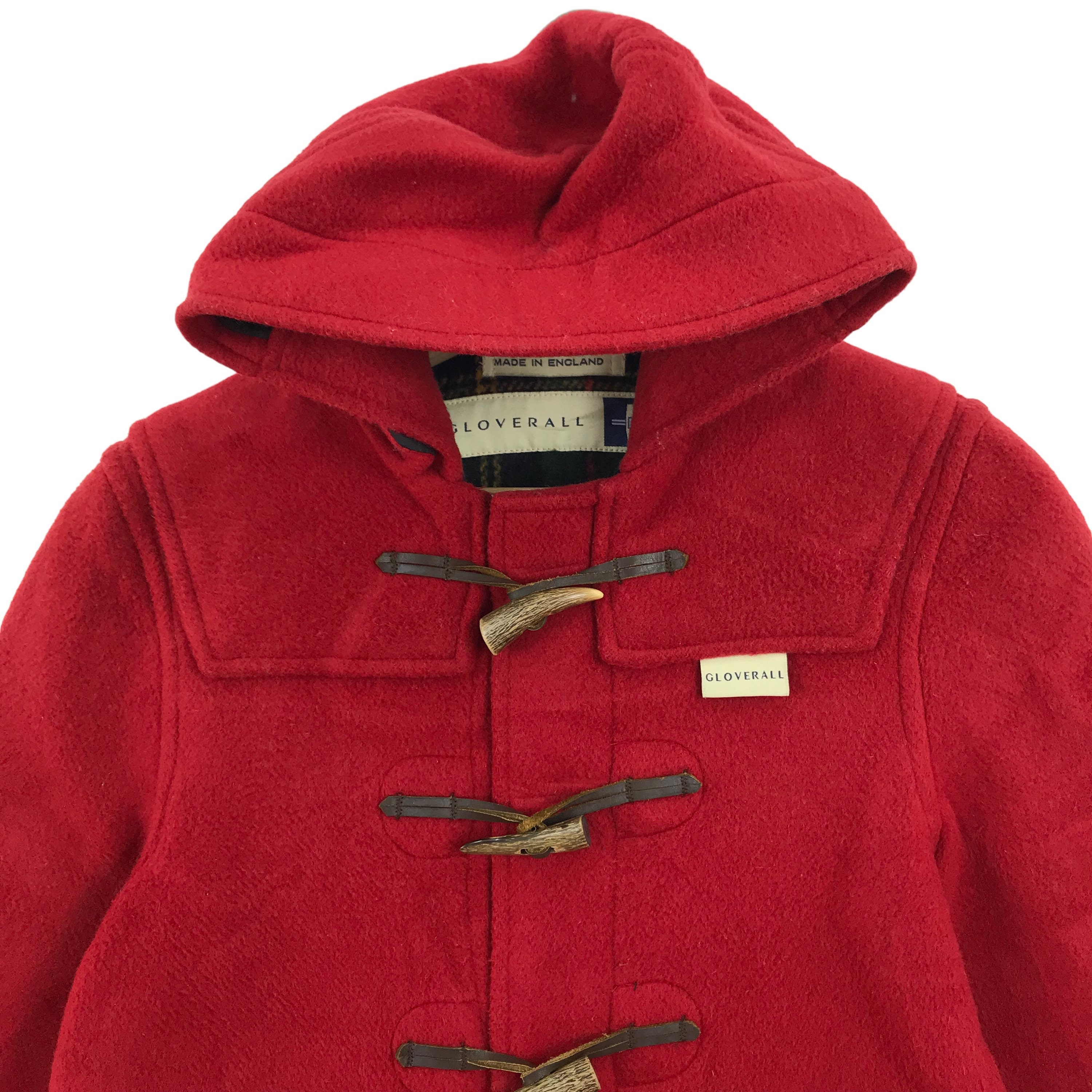 Vintage GLOVERALL Duffle Coat Red Colour Made in England - Etsy