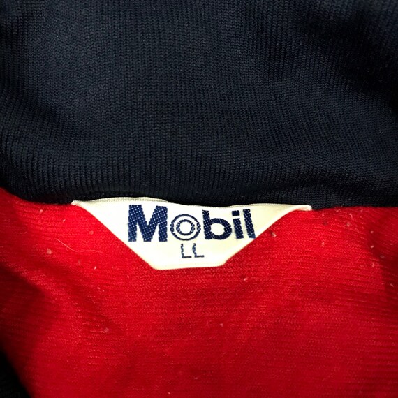 Vintage MOBIL Light Jacket Racing Team Motosports Vin… - Gem