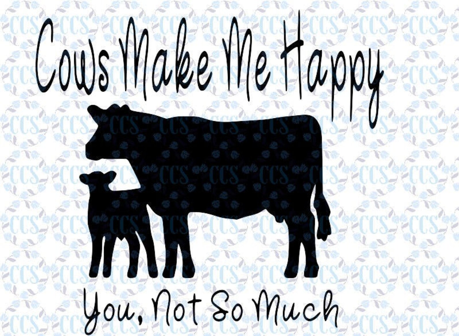 Download Funny Cow Svg Farm Cow Cow Gift Cows Make Me Happy - Etsy