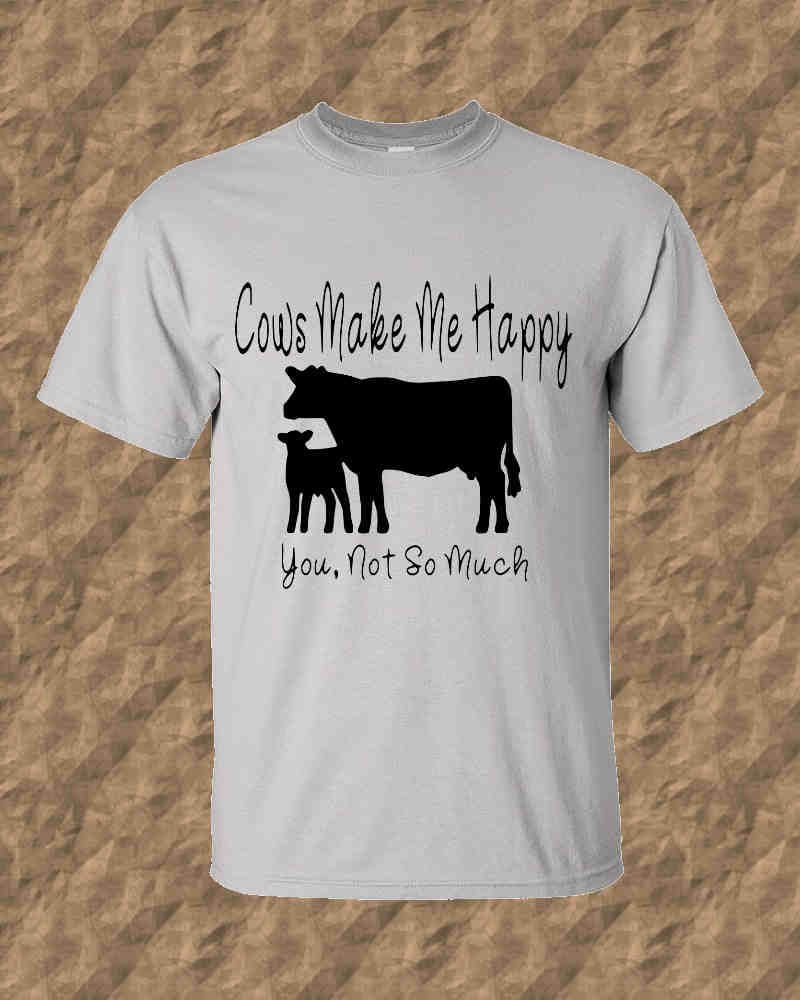 Download Funny Cow Svg Farm Cow Cow Gift Cows Make Me Happy - Etsy