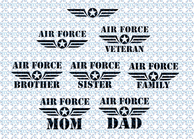 Download Air Force Family SVG / ASAF Ranks / Logos - Etsy