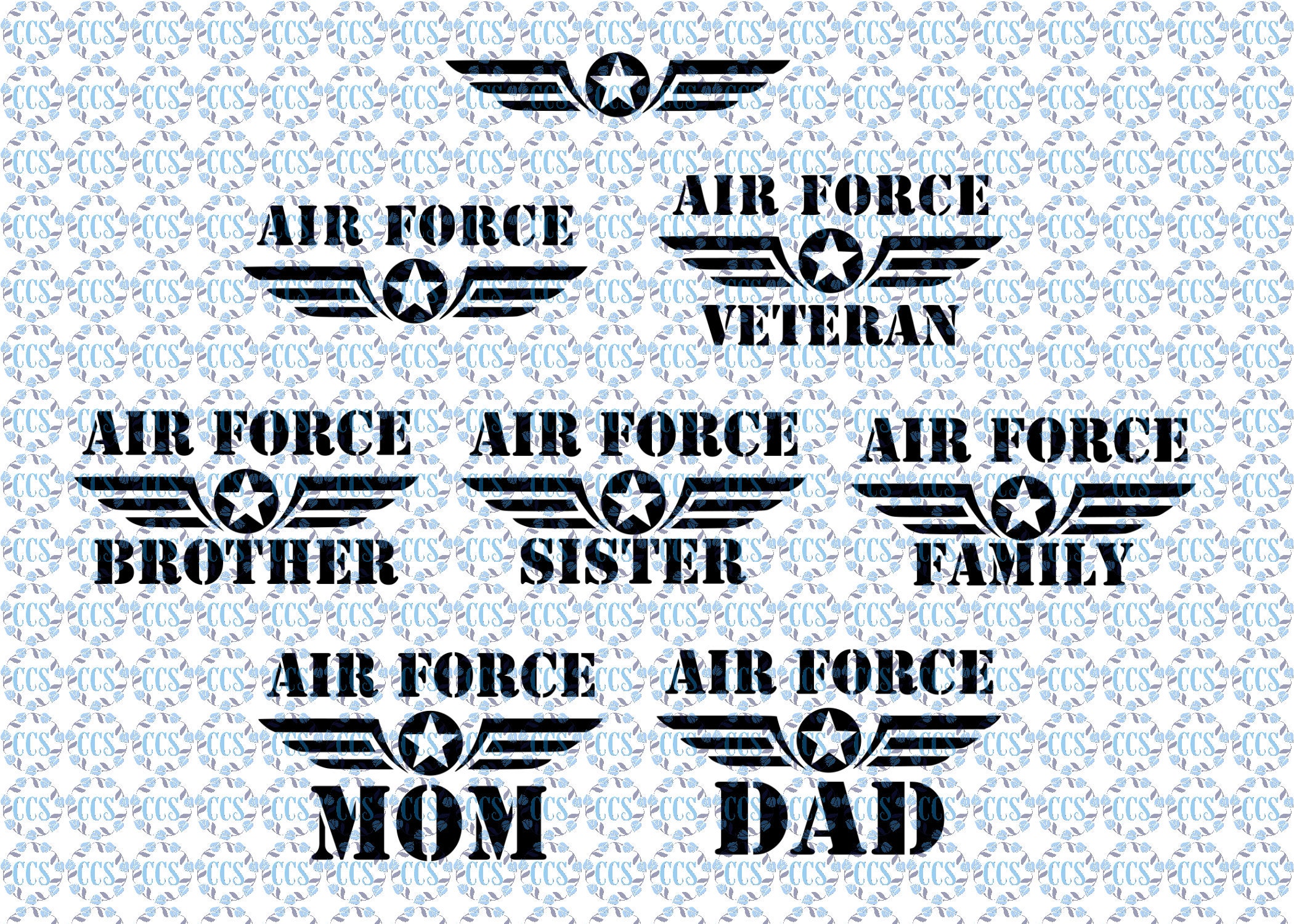 Download Air Force Family SVG / ASAF Ranks / Logos - Etsy