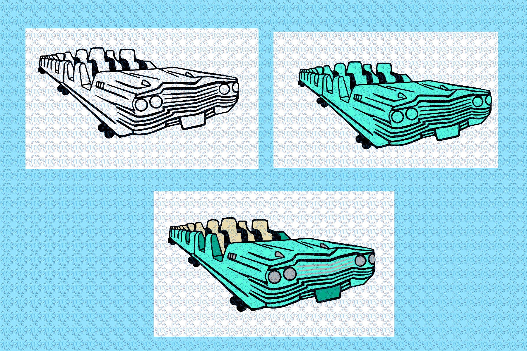 Download / Rollercoaster Svg /rock N Roll /theme Park Ride | Etsy