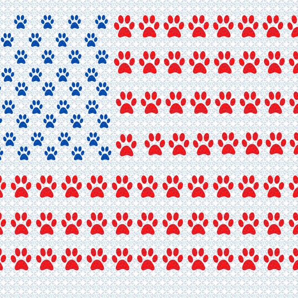 Dog Paw Flag - Etsy