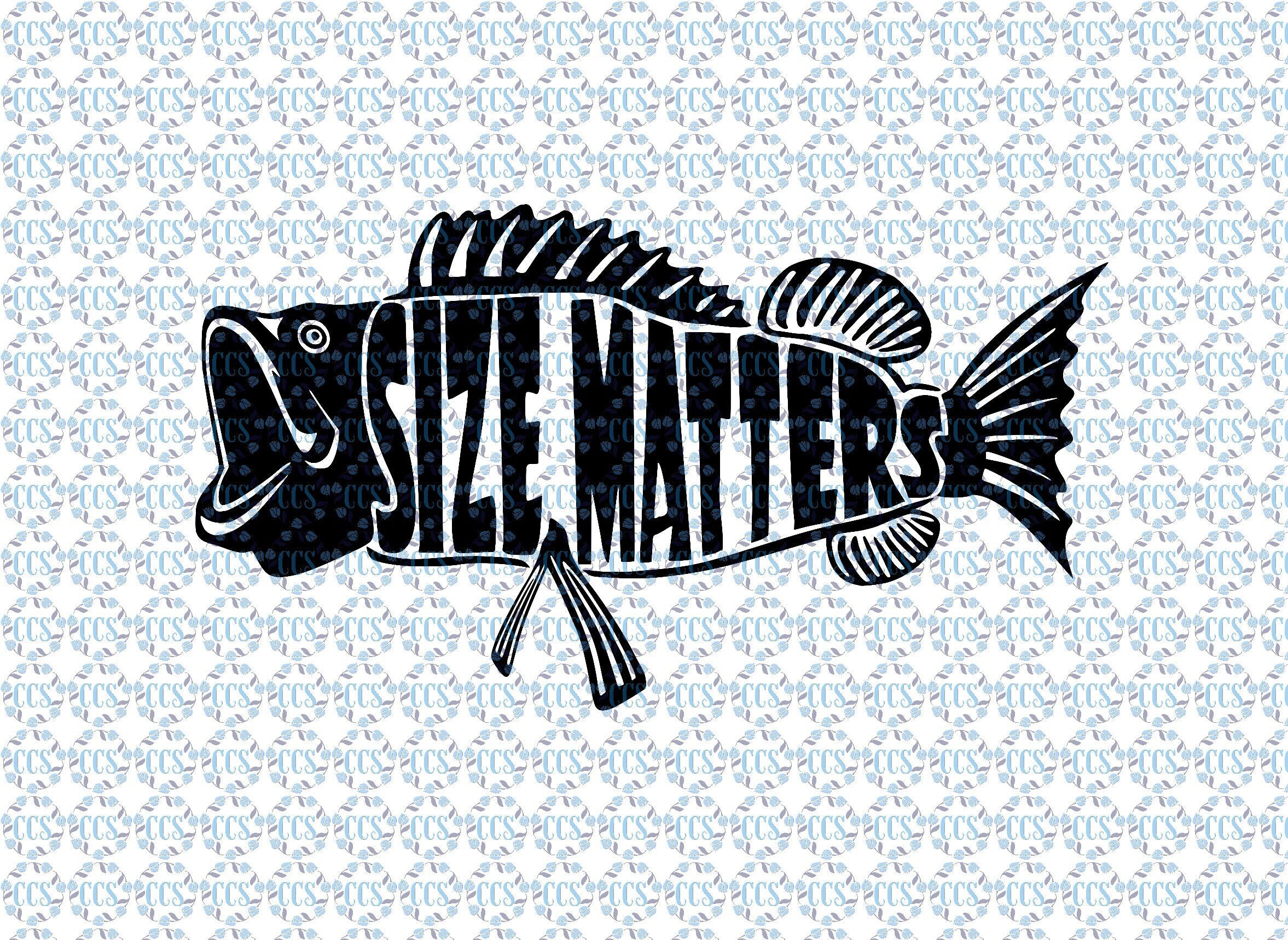 Download Fishing Svg, Size Matters - Etsy
