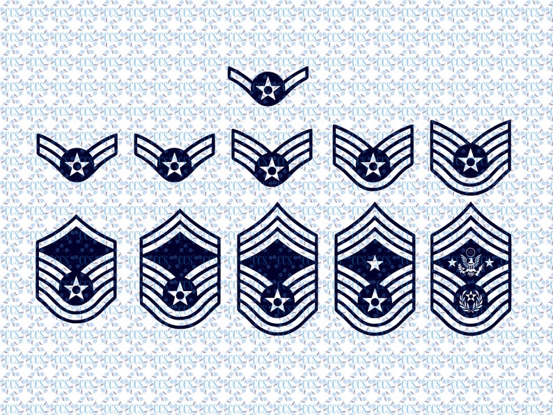 Download Air Force Family SVG / ASAF Ranks / Logos - Etsy